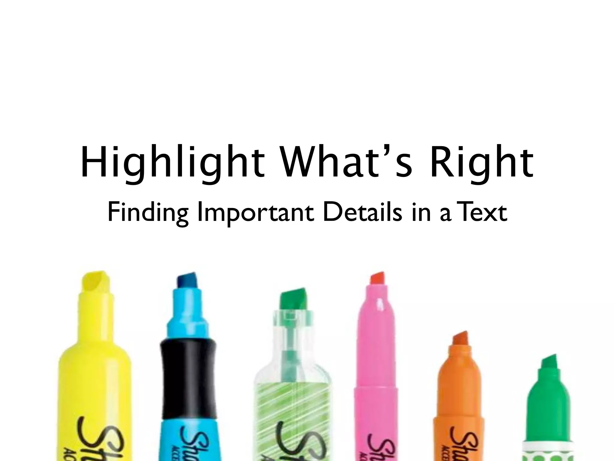 Highlighting | PPT