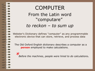 Highlights in Computer History | PPT