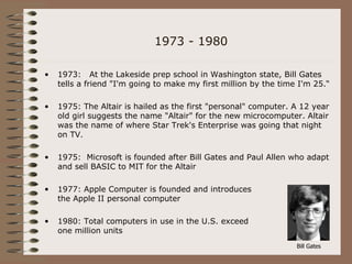 Highlights in Computer History | PPT