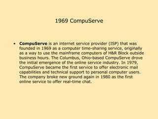 Highlights In Internet History | PPT