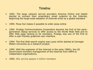 Highlights In Internet History | PPT