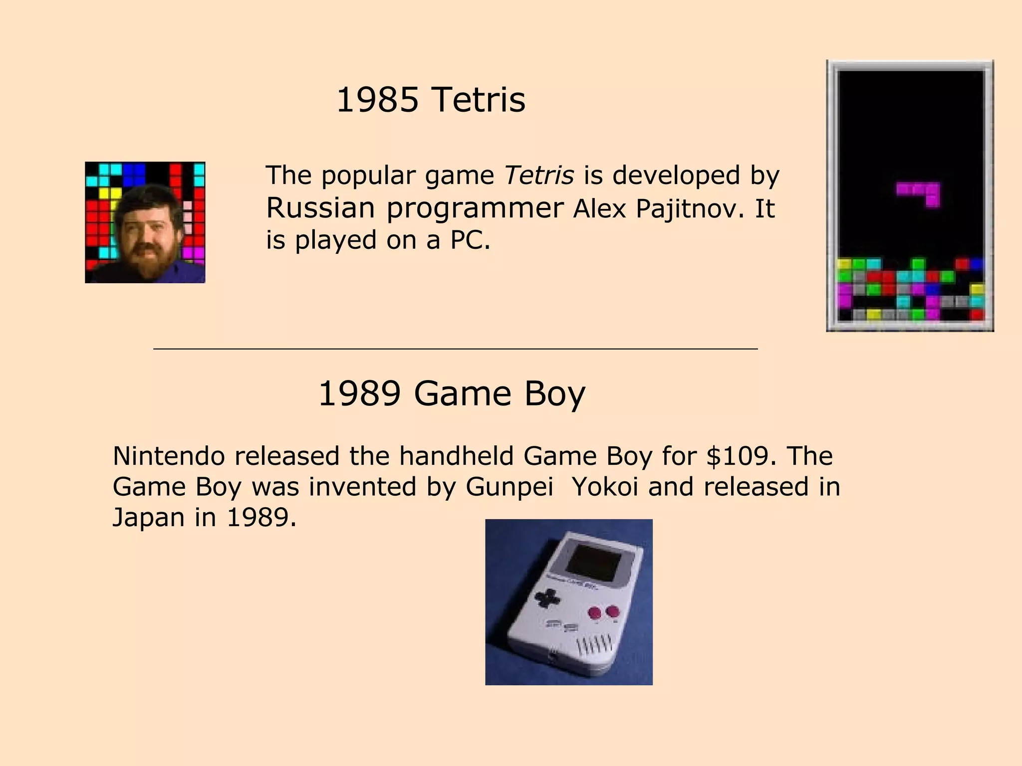 Highlights In Video Game History | PPT