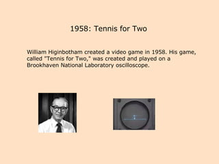 Highlights In Video Game History | PPT