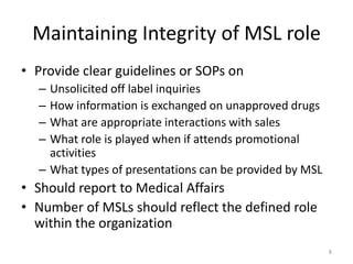 Highlights From 7th Medical Science Liaison/MSL Conference | PPT