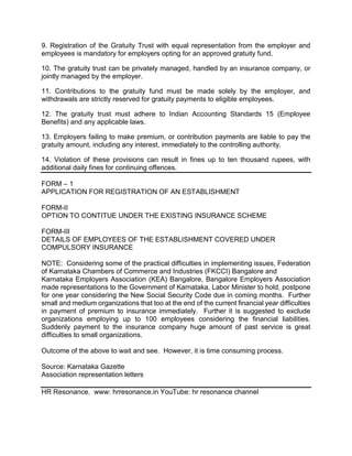 Highlights Karnatka Compulsory Gratuity Insurance Rules 2024.pdf