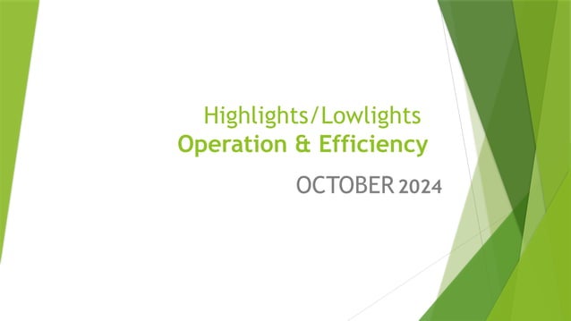 HIGHLIGHTS LOWLIGHTS_March,POWER PLANT EFF | PPT