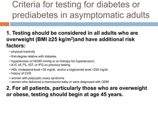Highlights of ADA guidelines 2015 in Diabetes management | PPTX