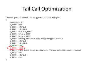 Highlights of F# lightning talk | PPTX | Programming Languages | Computing