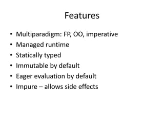 Highlights of F# lightning talk | PPT