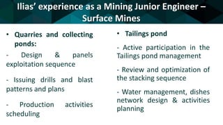 Highlights of Ilias Atwani’s Experience as a Mining Professional | PPT