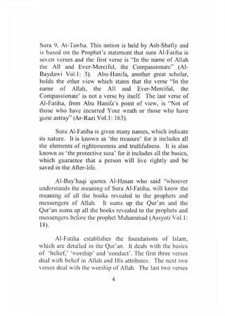 Highlights on the Meaning of Al-Fatiha | PDF