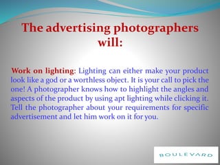 Highlight your brand with advertising photography | PPTX