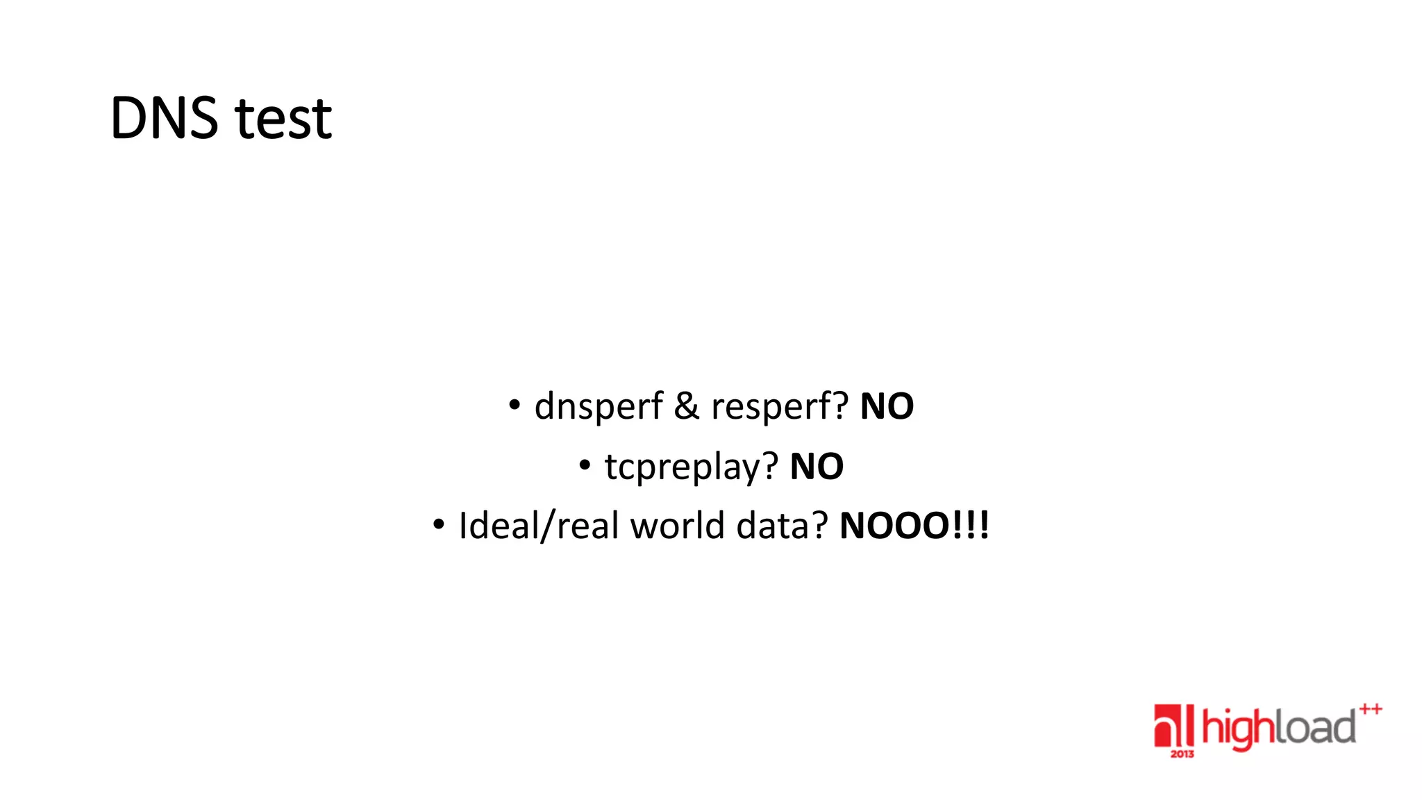 DNS Server benchmarking | PPT