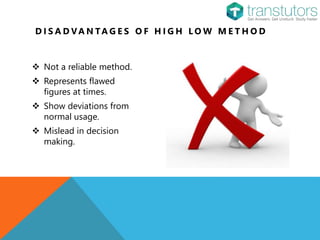 High Low Method | Accounting | PPTX