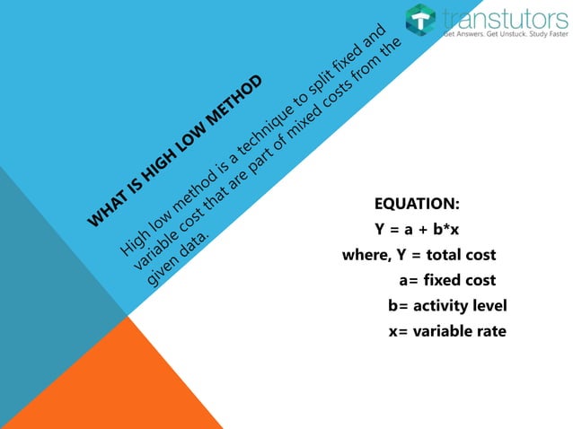 High Low Method | Accounting | PPTX