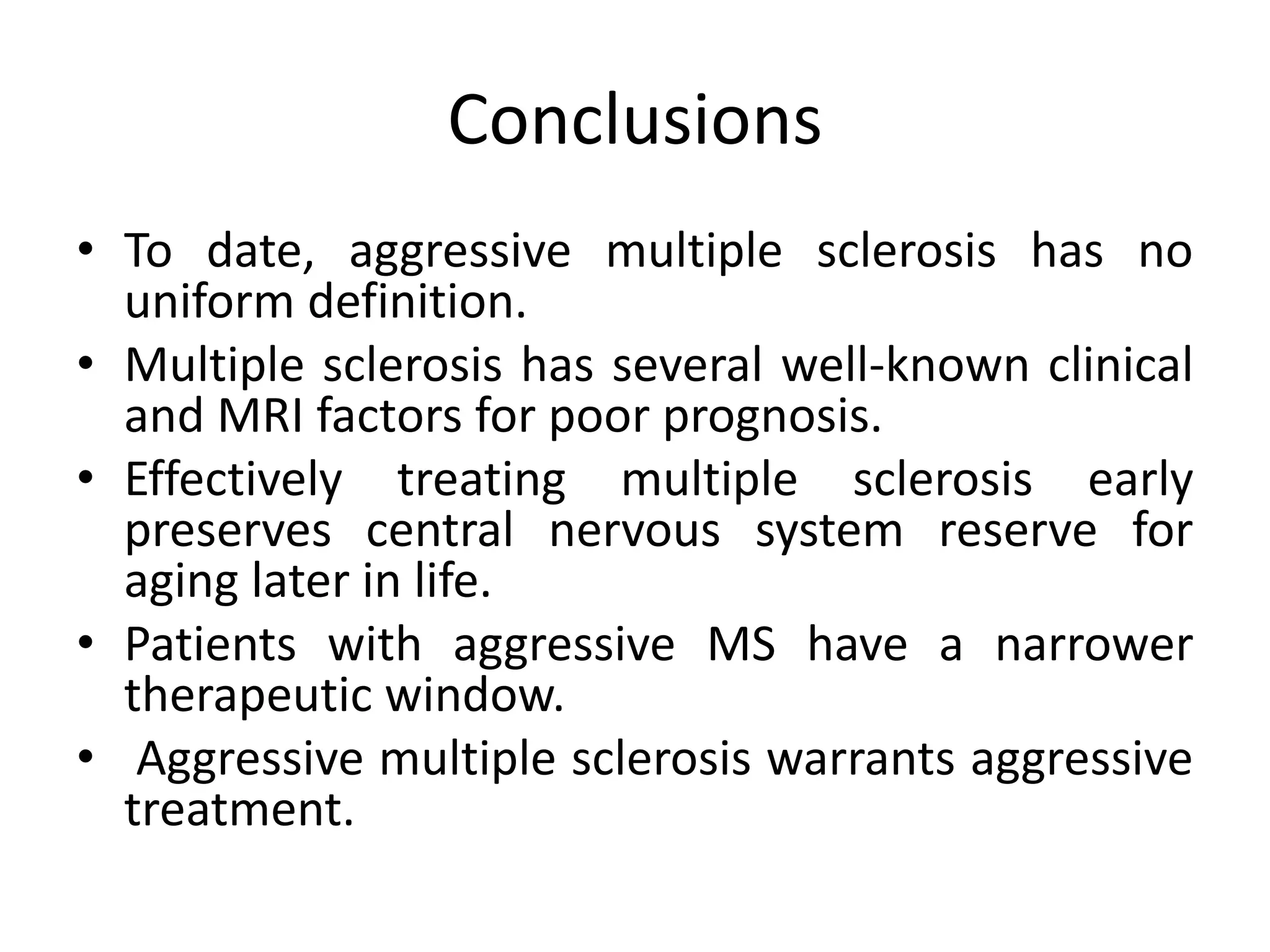 Highly active multiple sclerosis | PPT