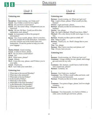 Highly recommended english for the hotel and catering industry | PDF