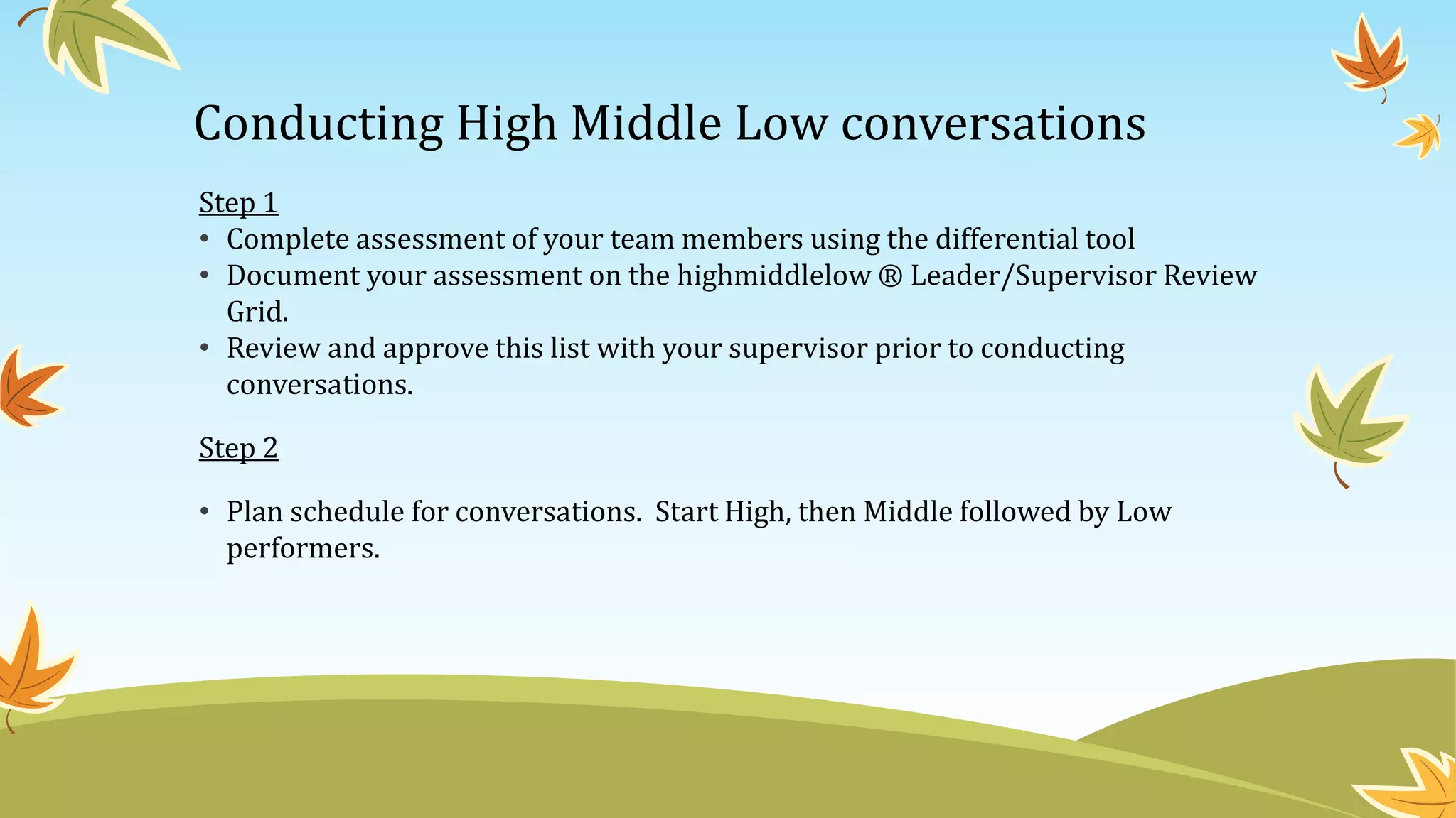 What is High Middle and Low ? | PPTX