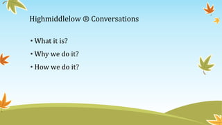 What is High Middle and Low ? | PPTX