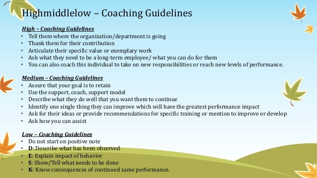 What is High Middle and Low