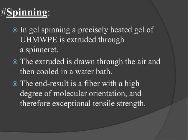 High Modulus Polyethylene (HMPE) | PPTX | Chemistry | Science