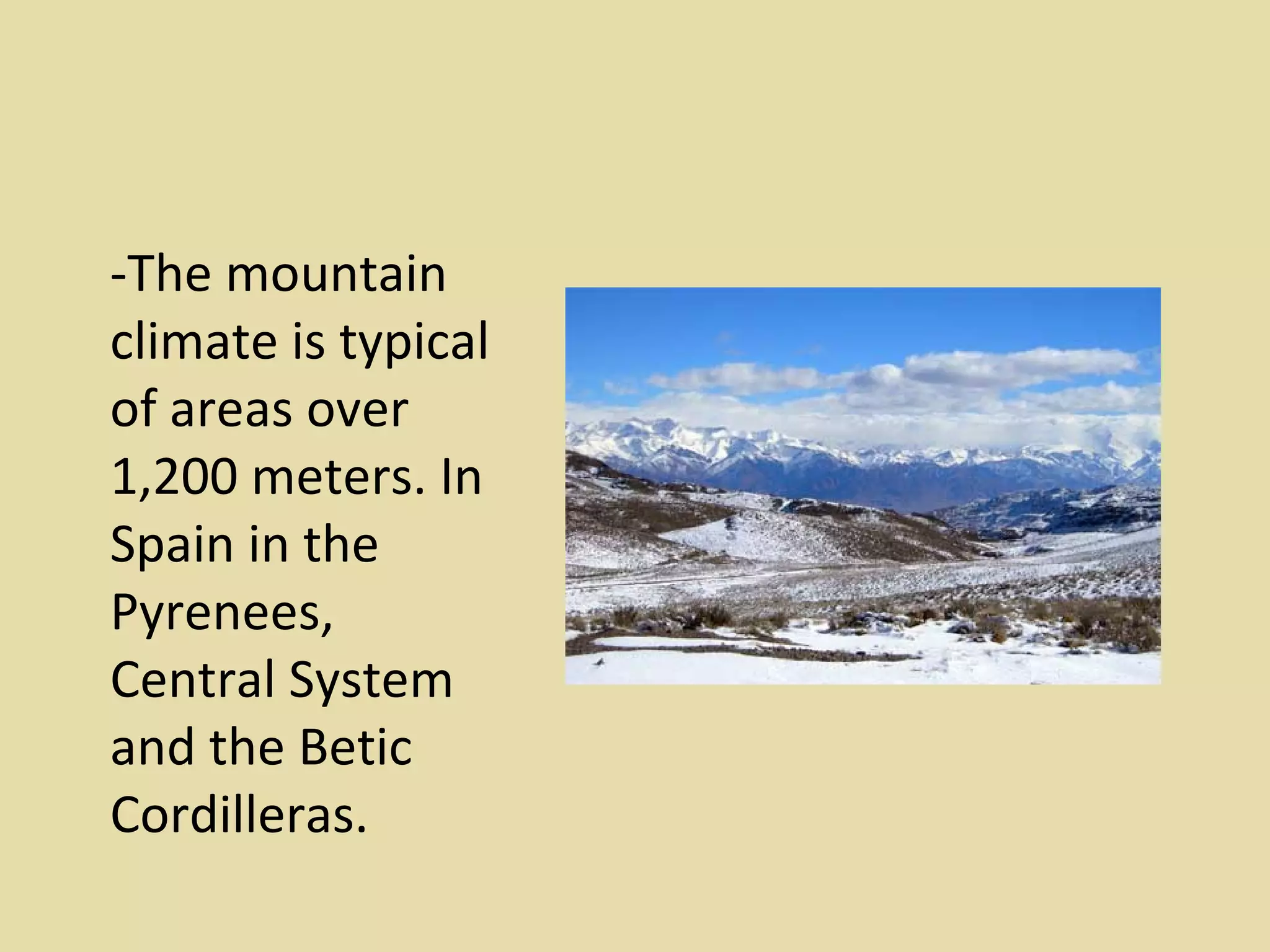 High mountain climate | PPT