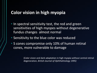 High myopia and management | PPTX