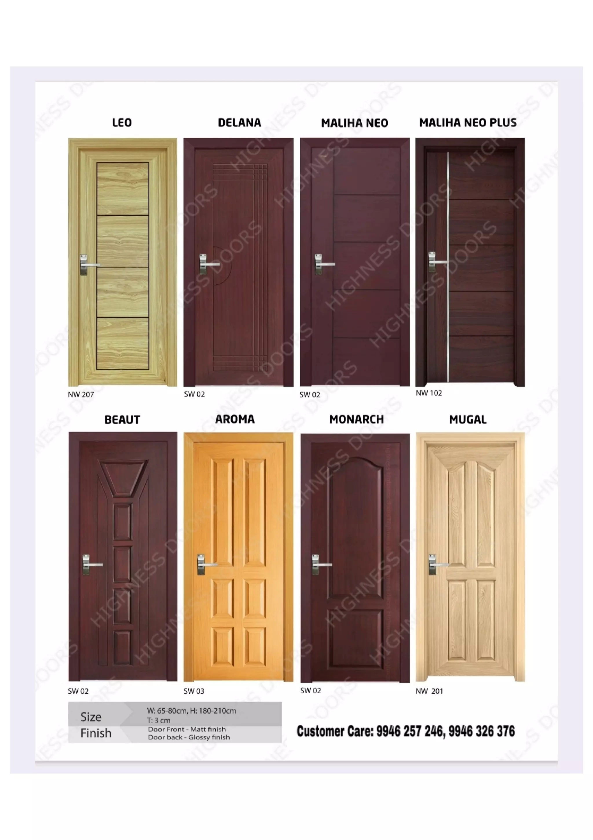 Highness FRP Fibre Door Designs In Ernakulam, Thrissur, Guruvayur | PDF