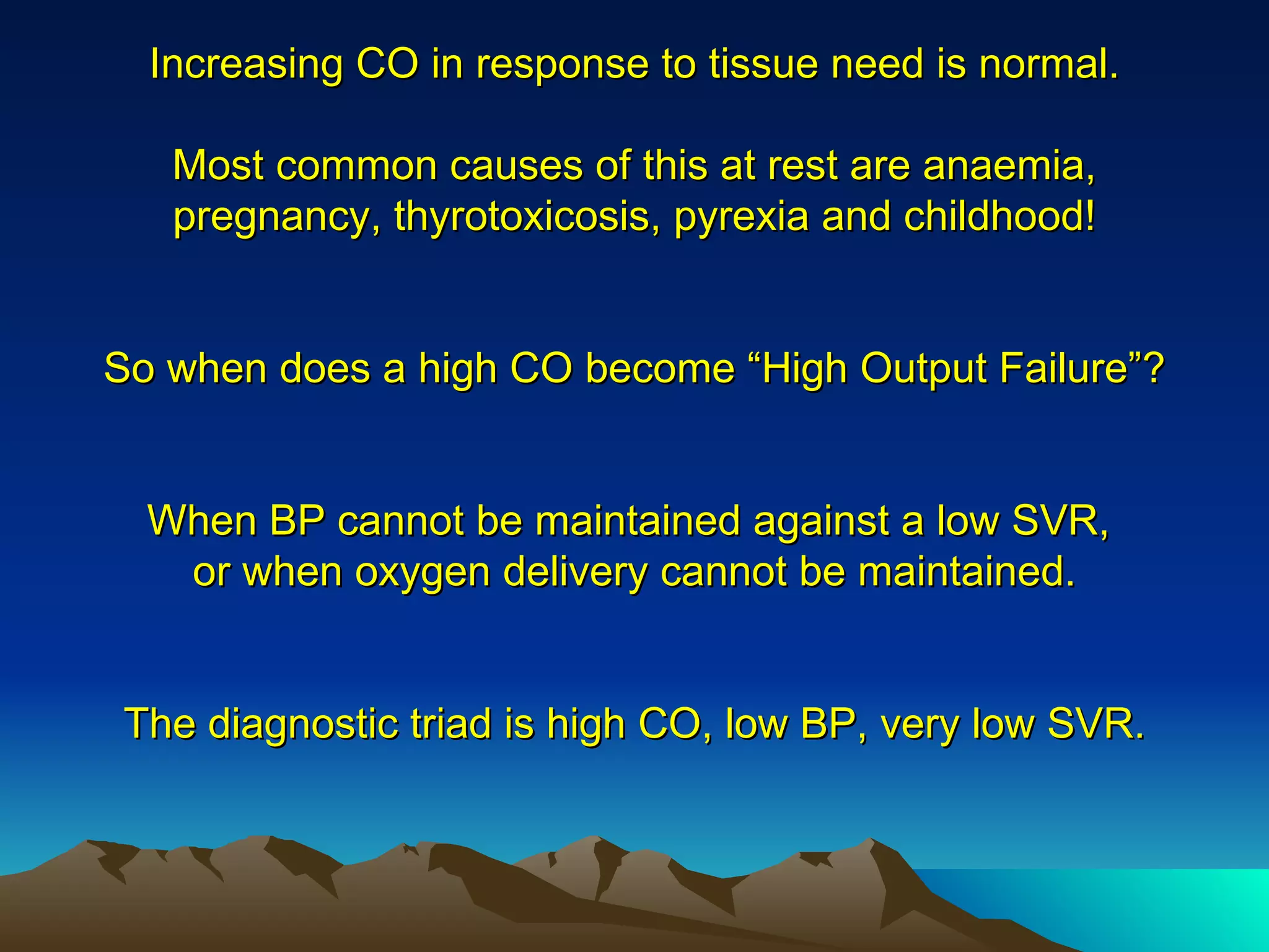 High output cardiac failure | PPT