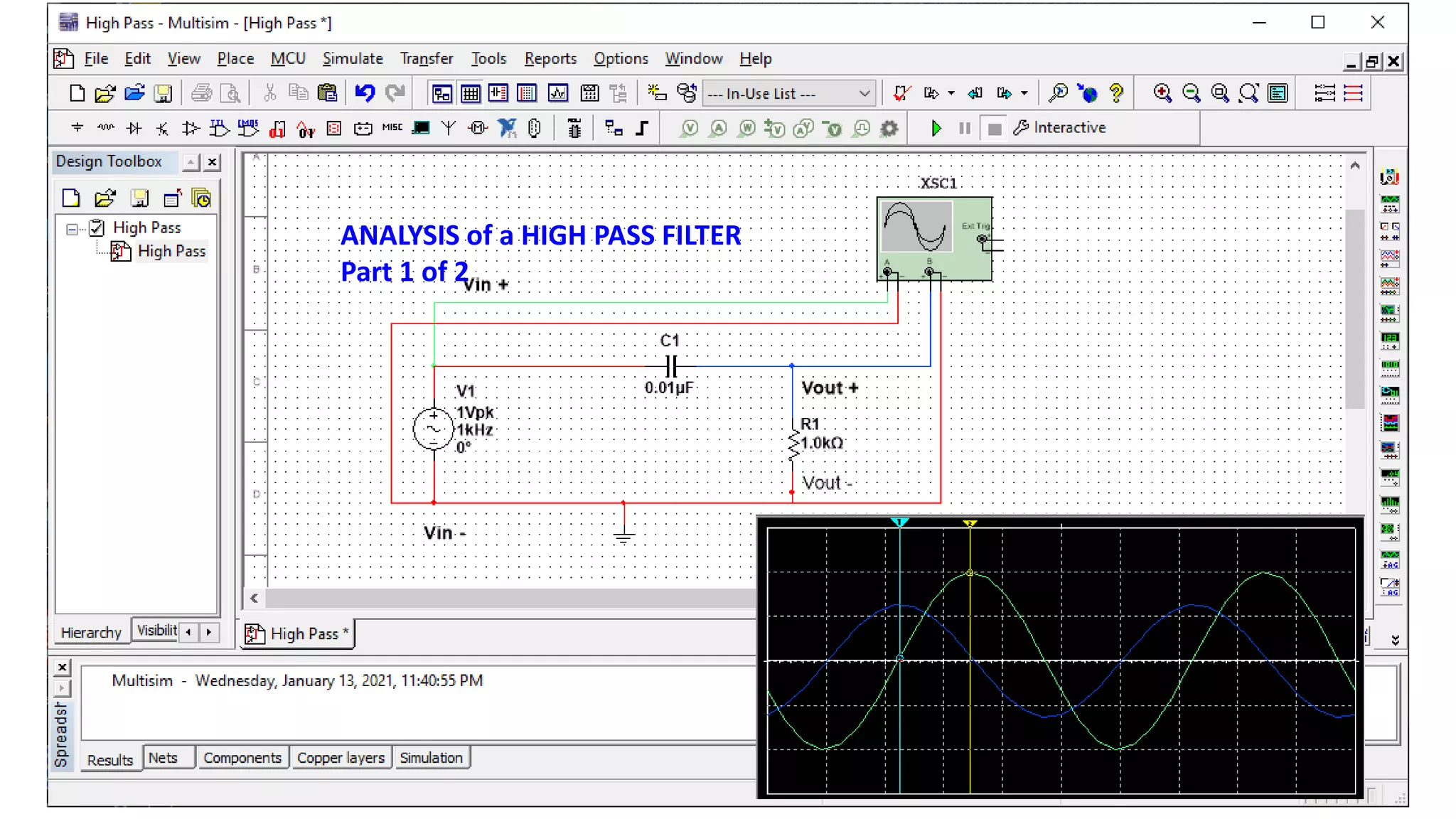 High pass filter analysis complete | PPTX