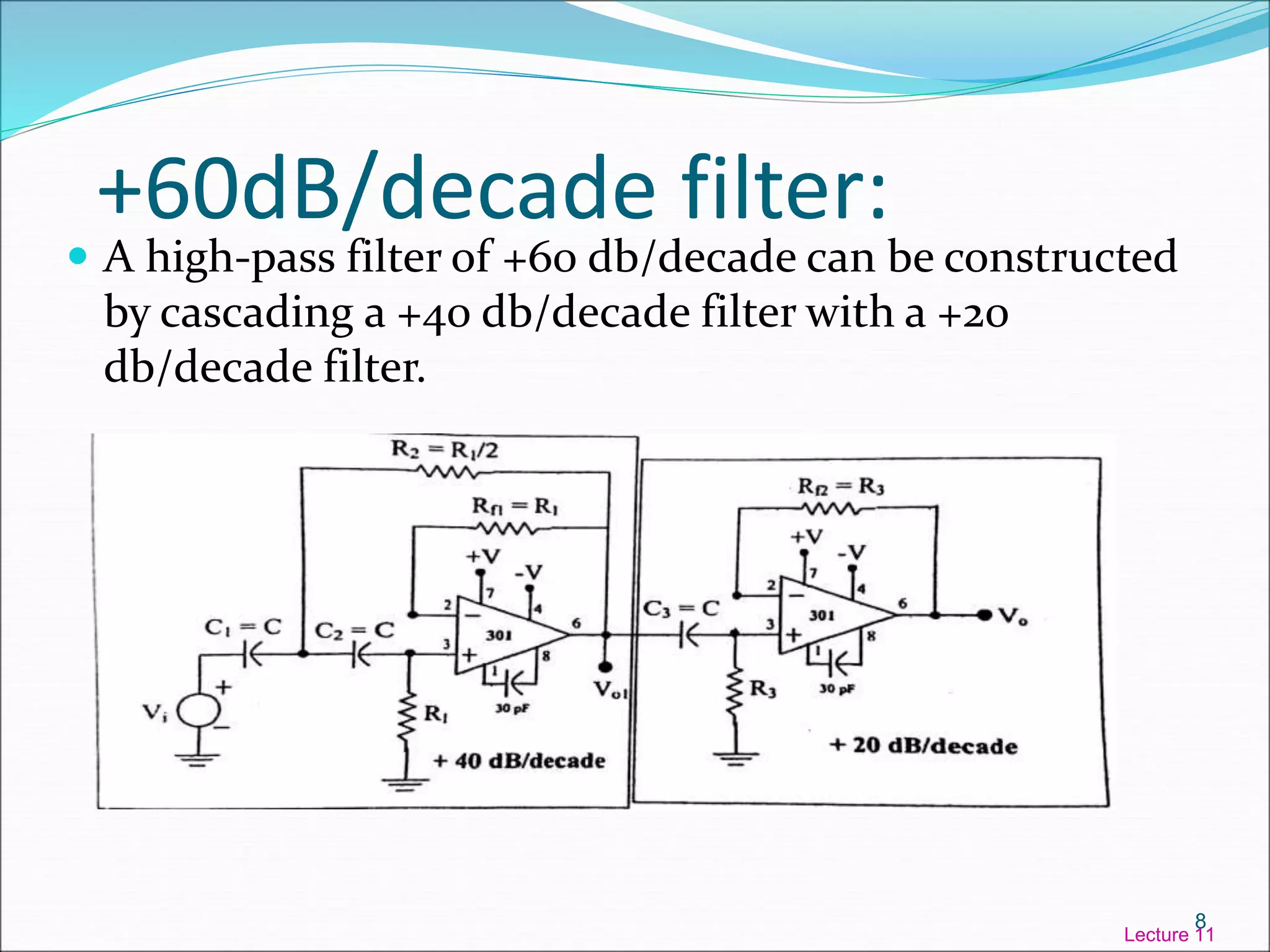 High pass filter with analog electronic | PPTX
