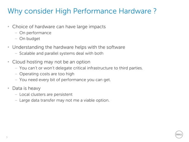 High Performance Hardware for Data Analysis | PPT