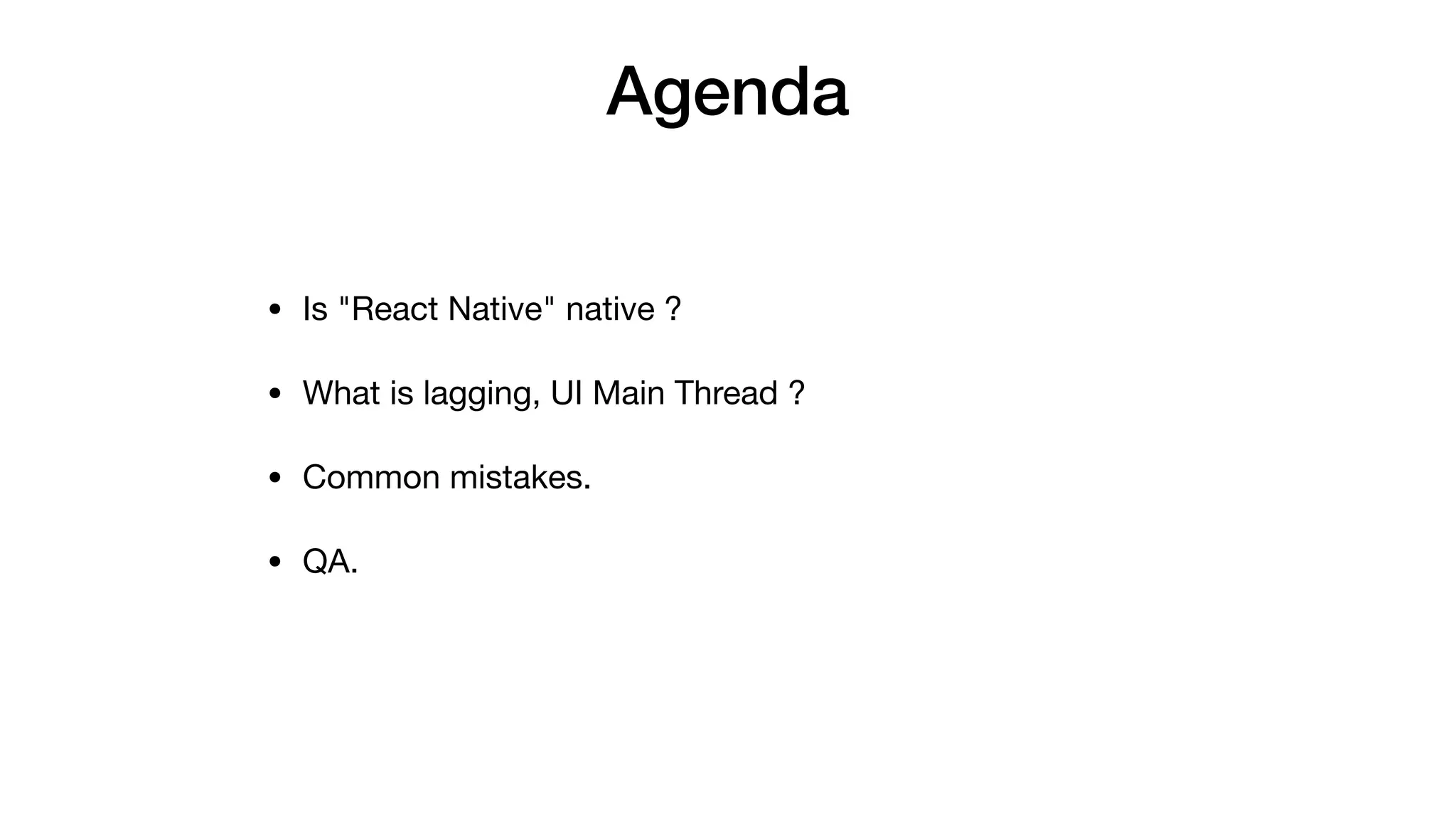 High Performance In React Native Ppt