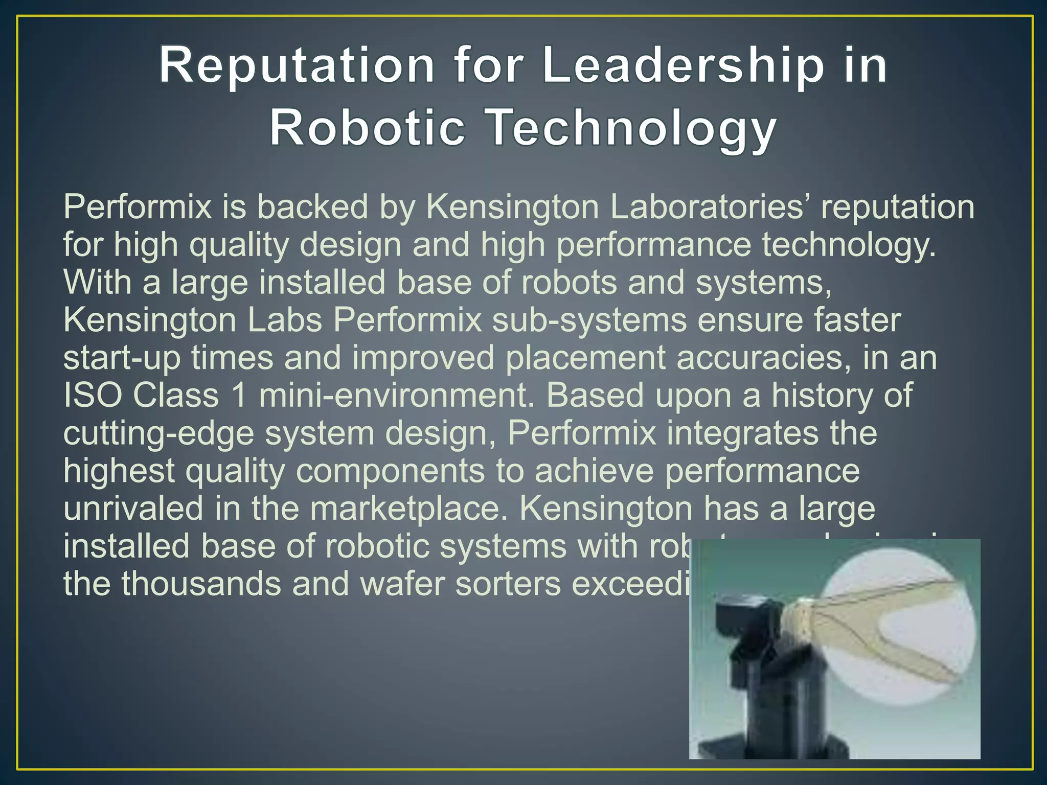 High Performance 300mm EFEM- Performix System | PPTX