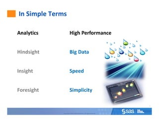 High performance analytics customer stories | PPT