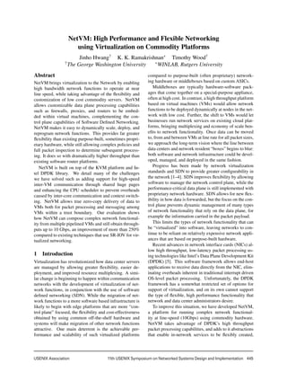 High performance and flexible networking | PDF