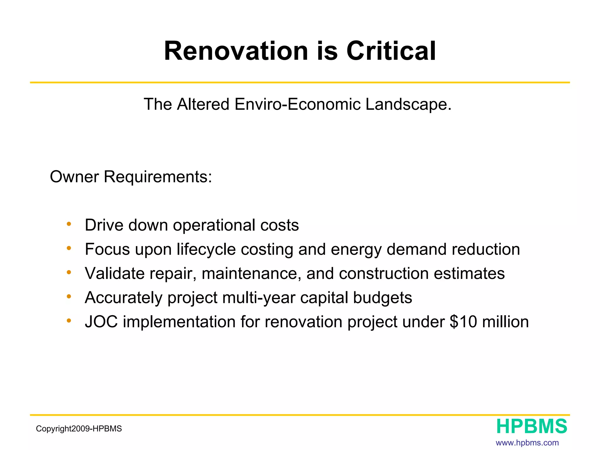 High Performance Building Management System.Ppt