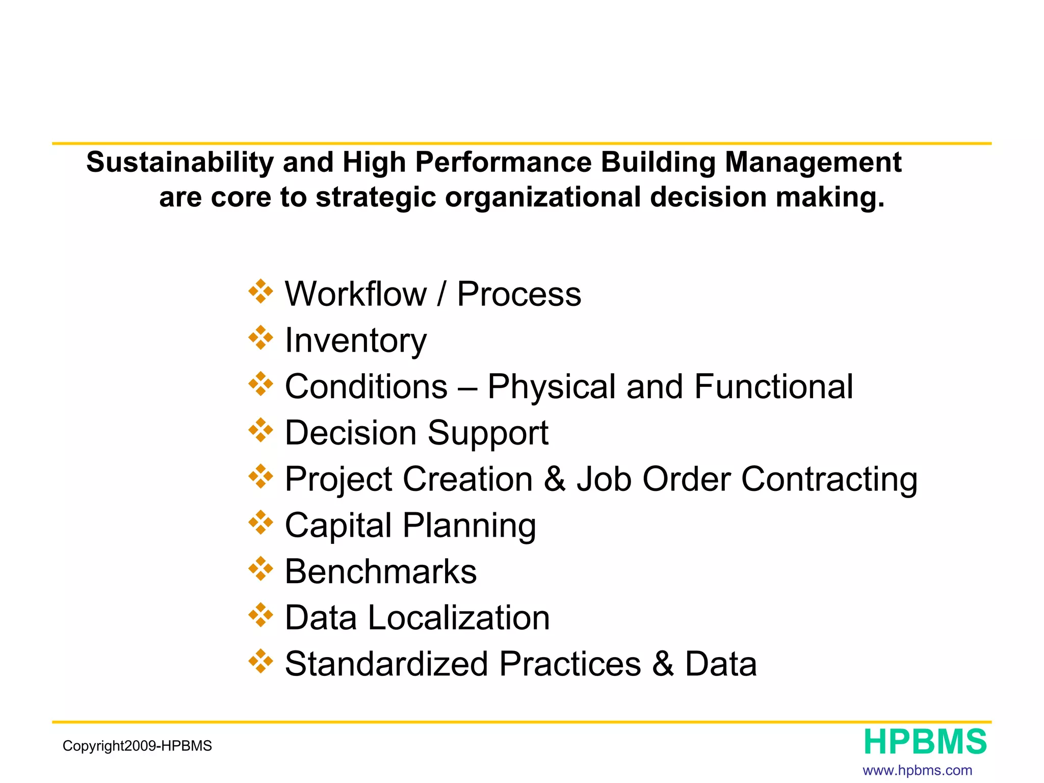 High Performance Building Management System.Ppt