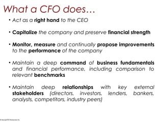 The High Performance CFO - everything you need to know | PPT
