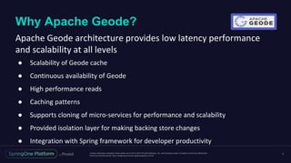 High Performance Cloud Native APIs Using Apache Geode | PPT