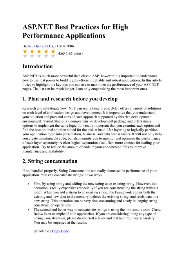 High Performance Coding Practices Code Project Pdf 1618