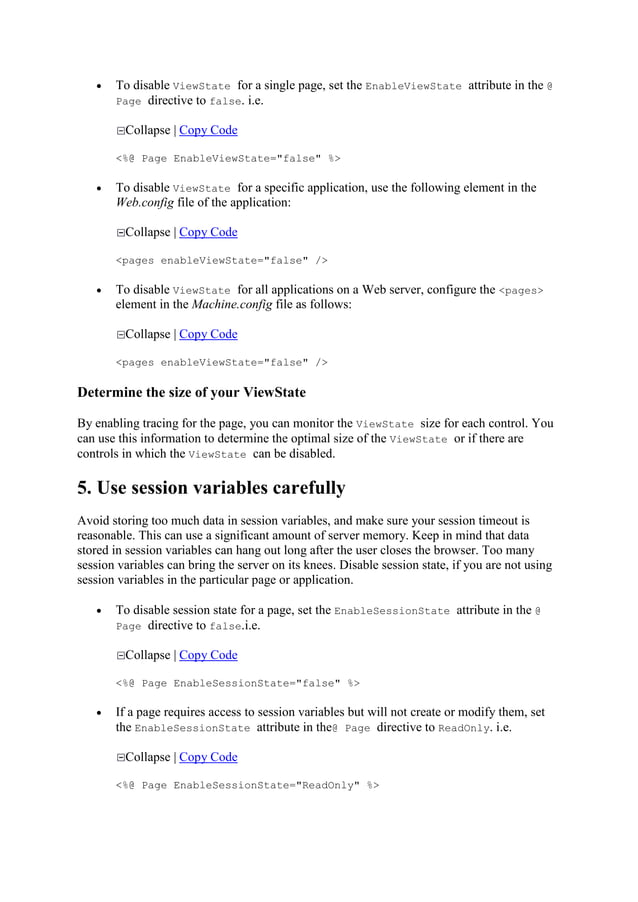 High performance coding practices code project | PDF