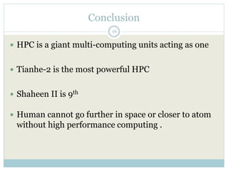 High performance computing | PPT