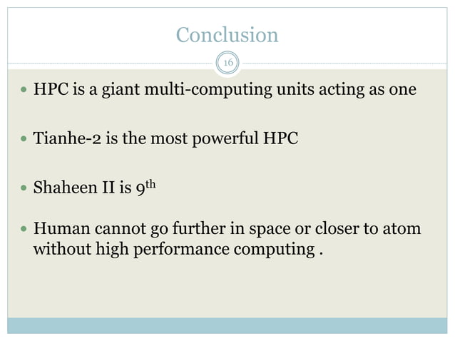 High performance computing | PPT