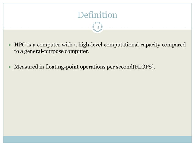 High performance computing | PPT