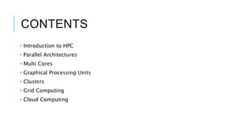 High performance computing | PPTX