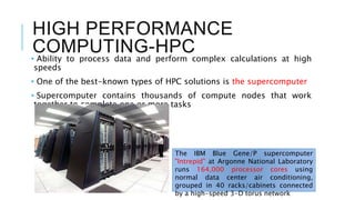 High performance computing | PPTX