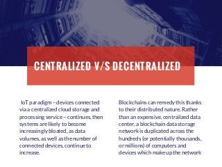 Blockchain and the Internet Of Things - Benefits of combining these two ...