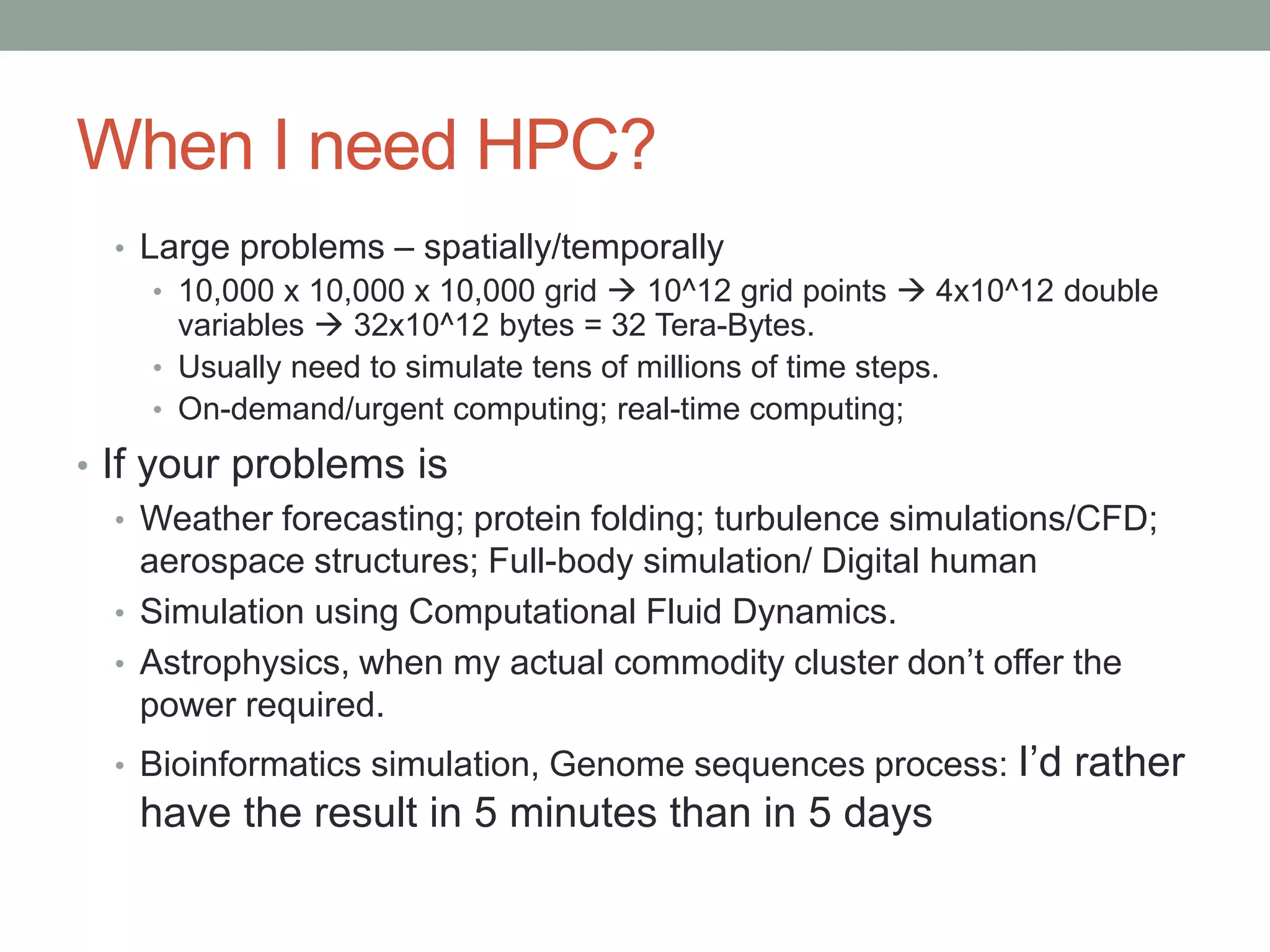 High performance computing for research | PPT
