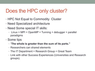 High performance computing for research | PPT